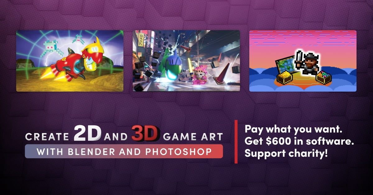 Humble Software Bundle: Game Art and Design with Blender and Photoshop Bundle - Bundle Scan